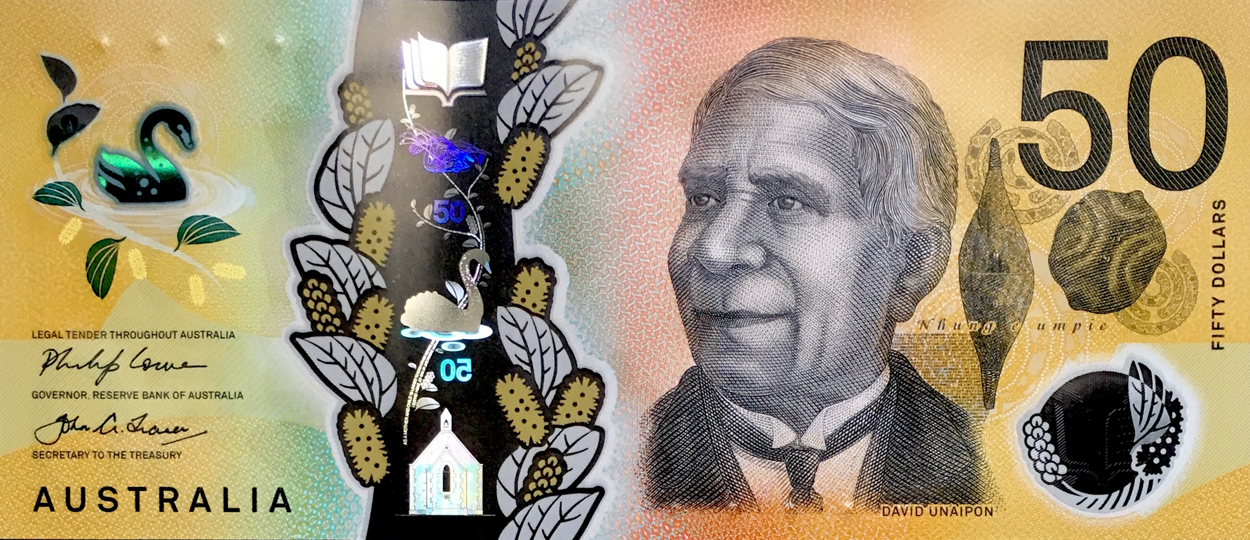 Australia New 50 dollar Note B233a Contains Typo In Microprint Australia New 50 dollar Note B233a Contains Typo In Microprint