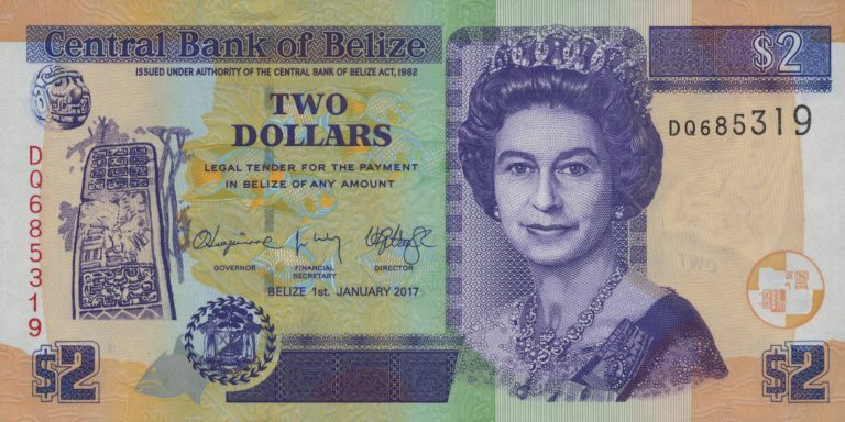 Belize new date (01.01.2017) 2-dollar note (B324f) confirmed – BanknoteNews