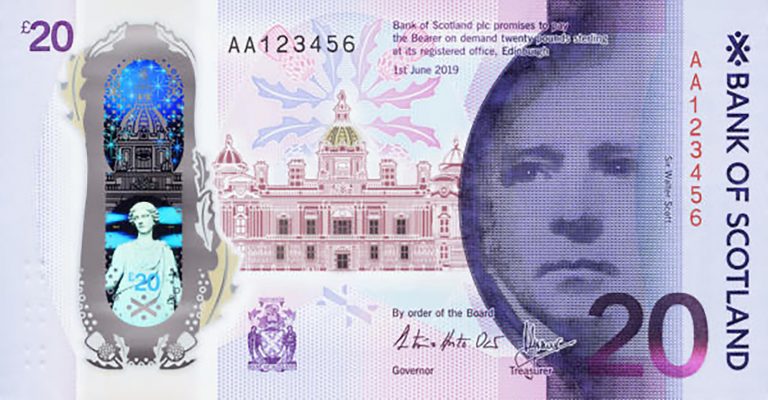 Scotland BOS new 20-pound polymer notes unveiled – BanknoteNews