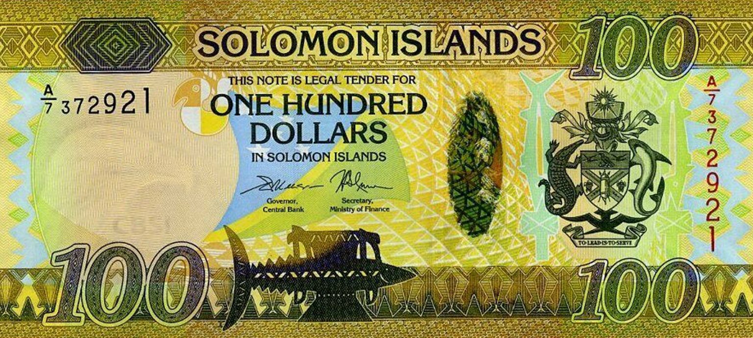 Solomon Islands new signature 100-dollar note (B225b) confirmed ...