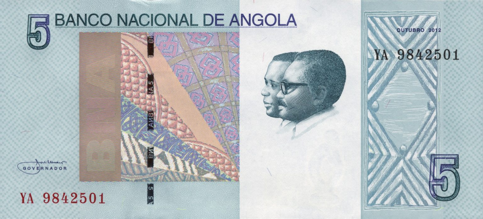 Angola new 5-kwanza note (B543a) confirmed – BanknoteNews