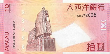 Macau new signature 10-pataca note (B068d) confirmed – BanknoteNews