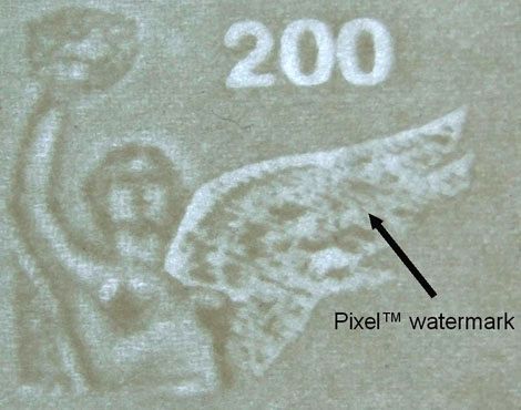 Pixel watermark debuts on Mexico 200-peso commemorative note (B711a ...