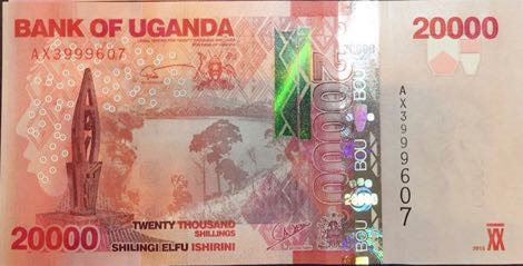 Uganda new date (2015) 20,000-shilling note (B158c) confirmed ...