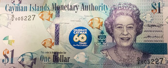 Cayman Islands new 1-dollar National Heroes Day commemorative note ...