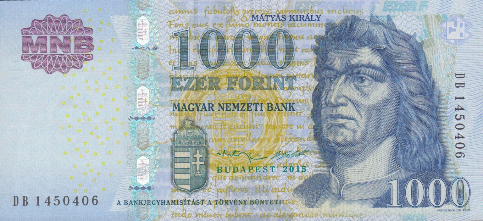Hungary new sig/date (2015) 1,000-forint note (B582e) confirmed ...