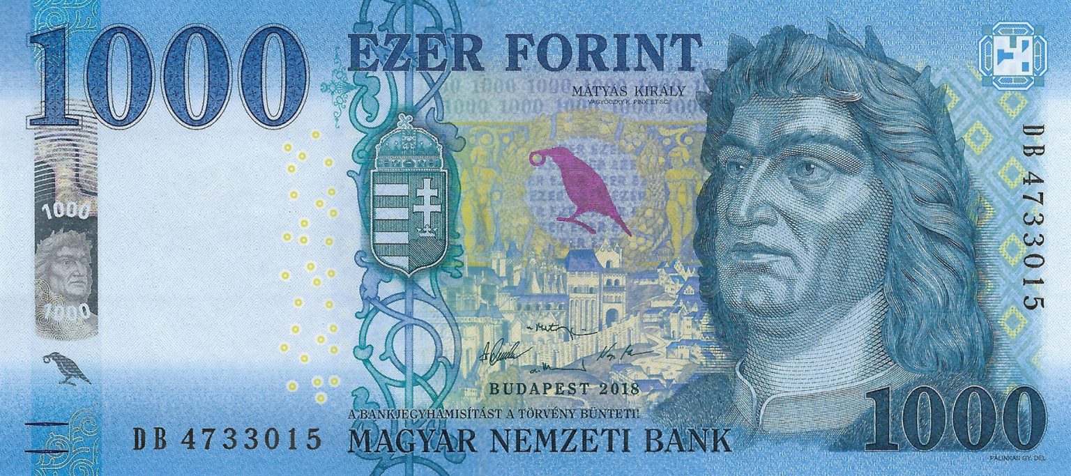 Hungary new date (2018) 1,000-forint note (B588b) confirmed – BanknoteNews