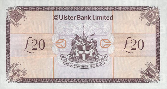 Northern Ireland Ulster Bank new sig/date (06.12.2018) 20-pound note ...