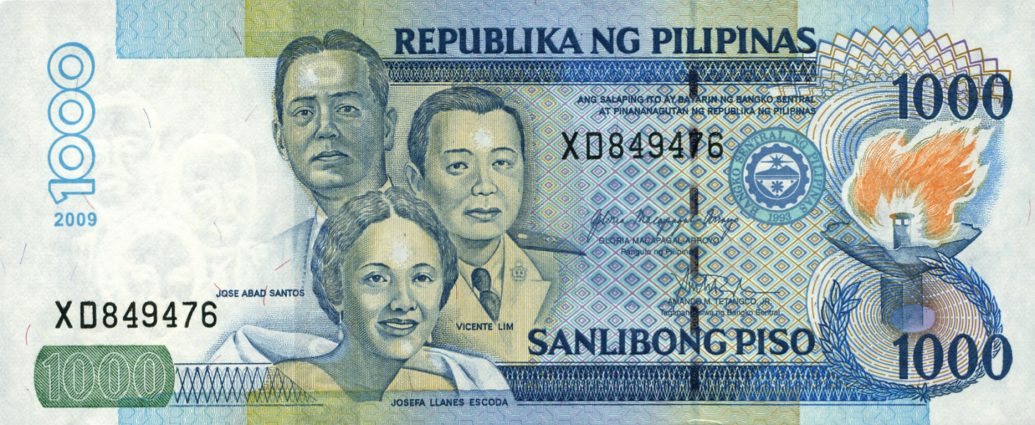 Philippines new date (2009) 1,000-peso note (B1051j) confirmed ...