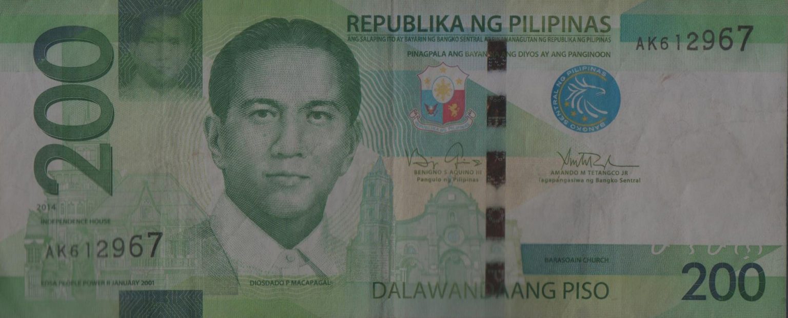 Philippines new date (2014) 200-peso note (B1081c) confirmed – BanknoteNews