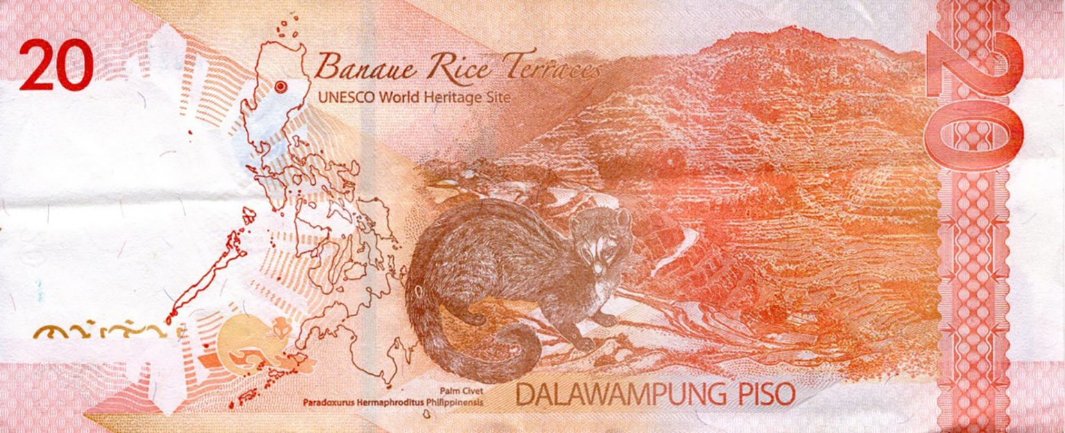 Philippines new date (2016) 20-peso note (B1077k) confirmed – BanknoteNews