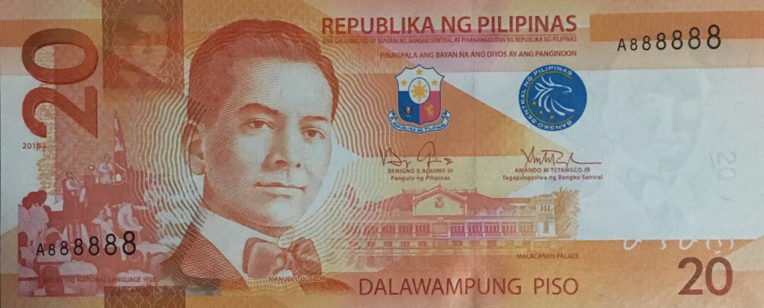 Philippines new date (2016J) 20-peso note (B1077o) confirmed – BanknoteNews