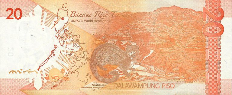 Philippines new signature 20-peso note (B1084d) confirmed – BanknoteNews