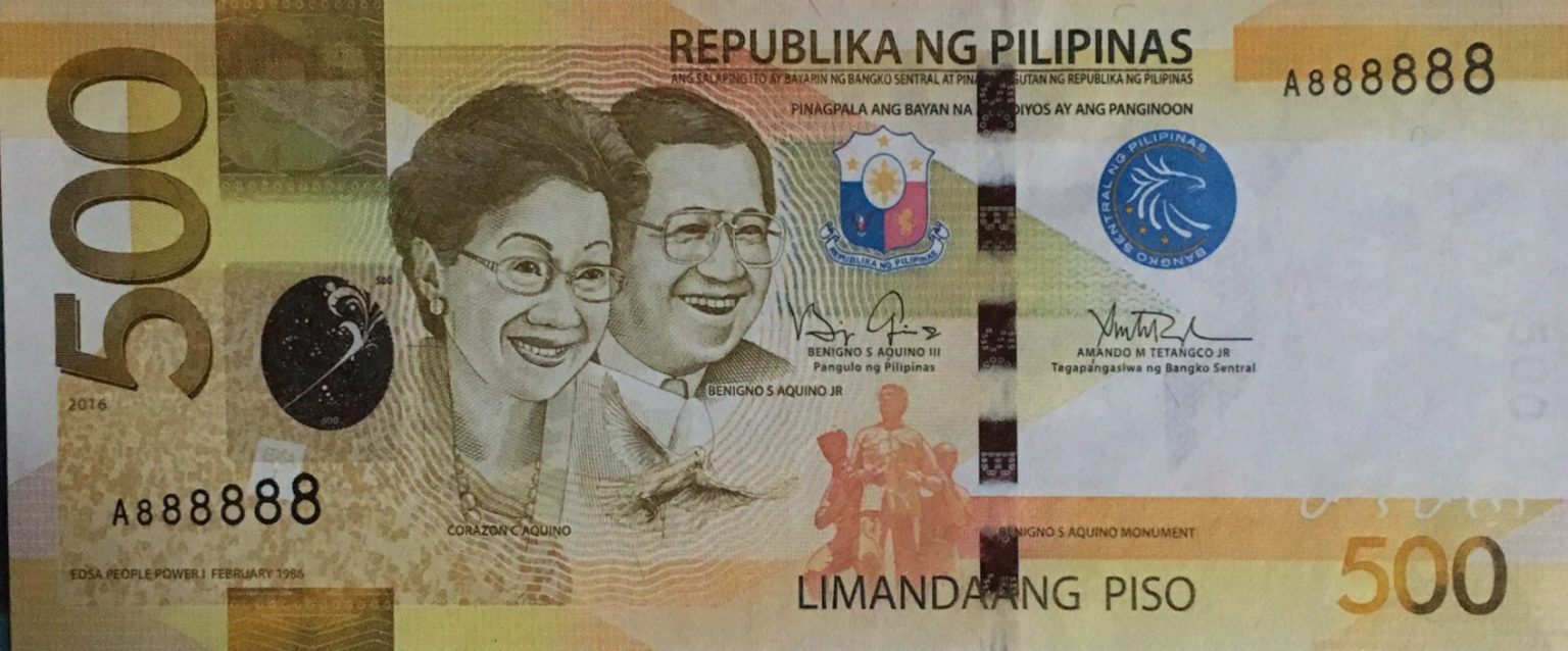 Philippines new date (2016) 500-peso note (B1082g) confirmed – BanknoteNews