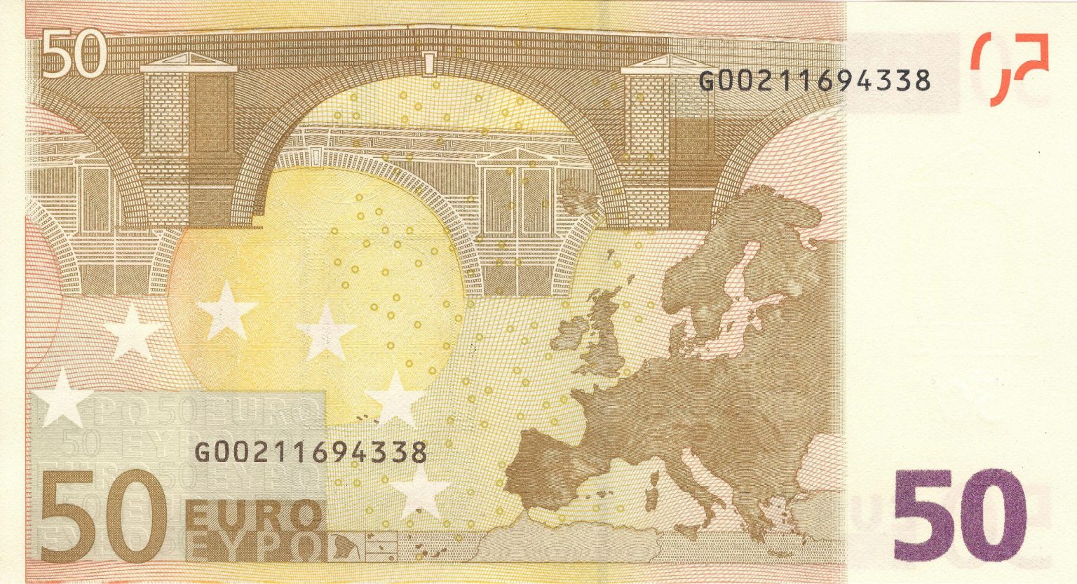 European Monetary Union new signature 50-euro note (B104g3) confirmed ...