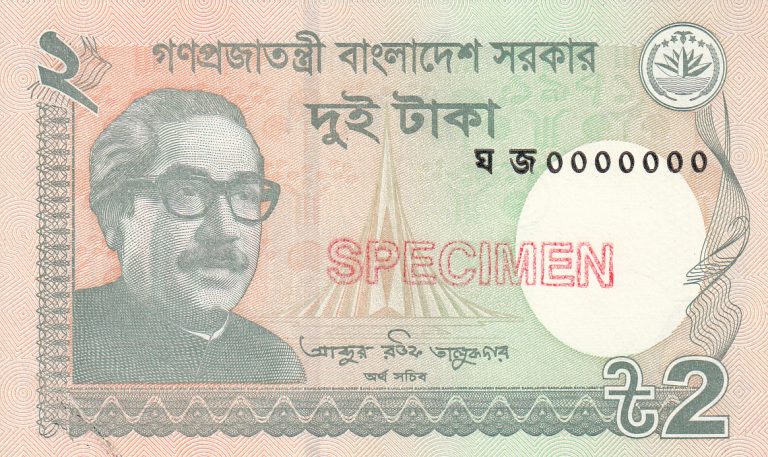 Bangladesh new signature 2-taka note (B207hs) confirmed – BanknoteNews