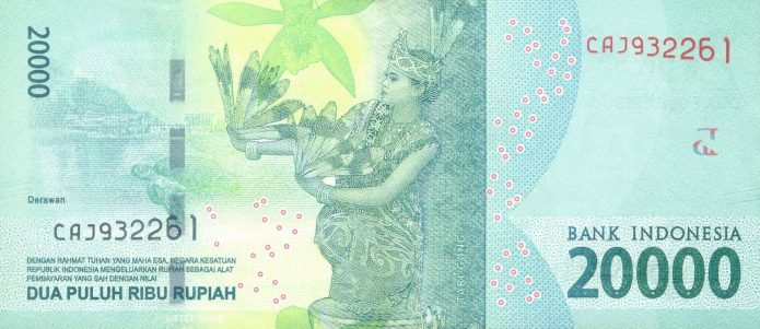 Indonesia new date (2017) 20,000-rupiah note (B613b) confirmed ...