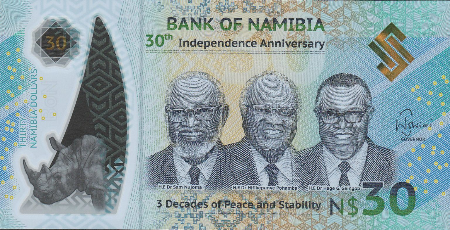Namibia new 30-dollar commemorative note (B218a) confirmed – BanknoteNews