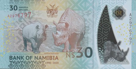 Namibia new 30-dollar commemorative note (B218a) confirmed – BanknoteNews
