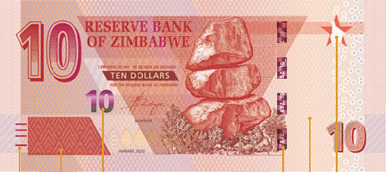 Zimbabwe new 10- and 20-dollar notes (B194a and B195a) reported ...