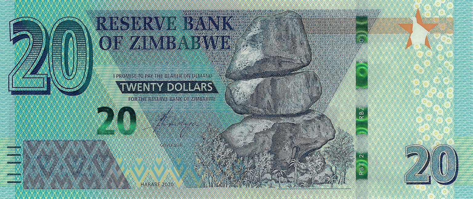 Zimbabwe new 20-dollar note (B195a) confirmed – BanknoteNews