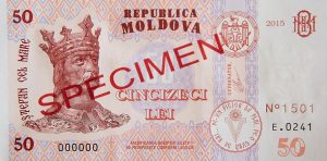 Moldova new signature 50-leu note (B120b) reportedly introduced on 03. ...