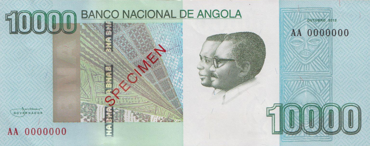 Angola 10,000-kwanza note (B552as) confirmed – BanknoteNews