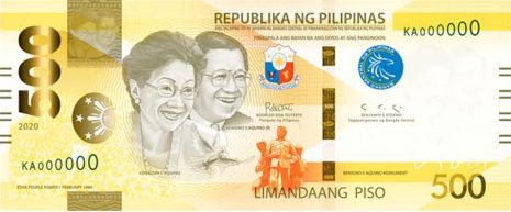 Philippines enhanced security 50- to 1,000-peso notes (B1090a – B1094a ...
