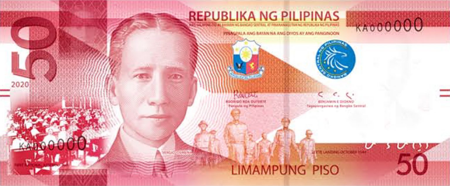 Philippines enhanced security 50- to 1,000-peso notes (B1090a – B1094a ...