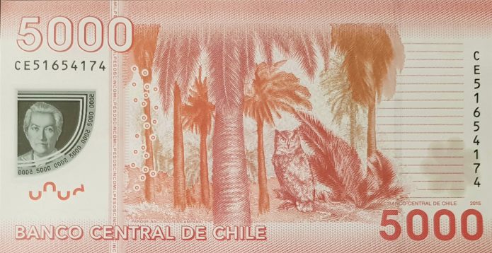 Chile new date (2015) 5,000-peso note (B298f) confirmed – BanknoteNews