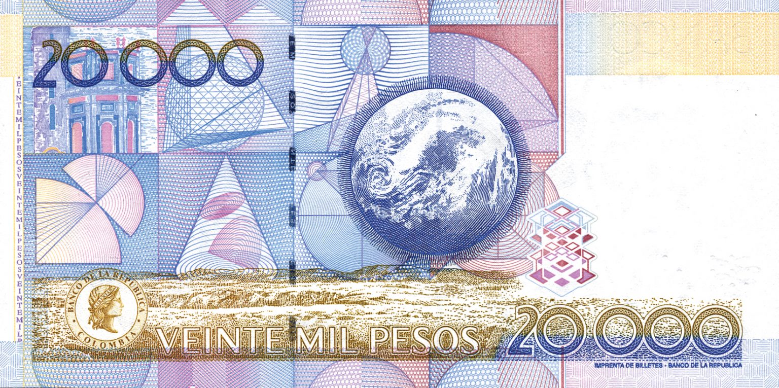 Colombia new date (23.08.2009) 20,000-peso note (B991v) confirmed ...