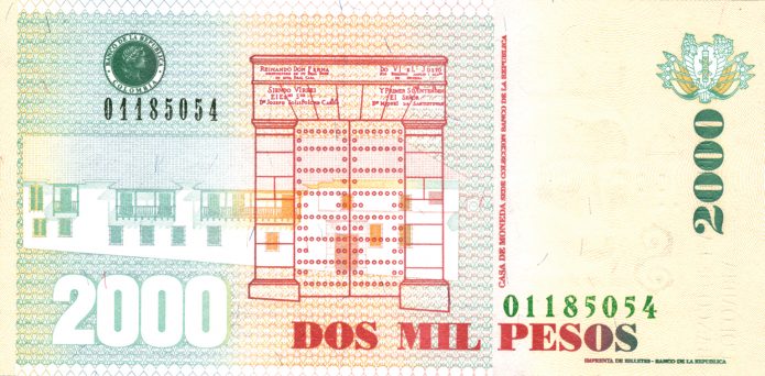 Colombia new 2,000-peso note (B988j) with Braille confirmed – BanknoteNews