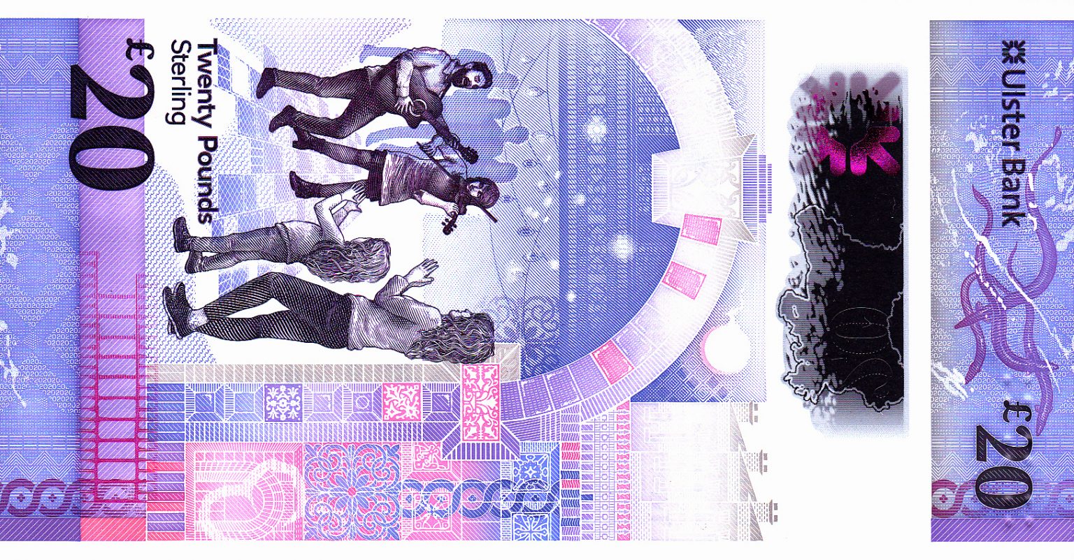 Northern Ireland Ulster Bank new 20-pound polymer note (B941a ...