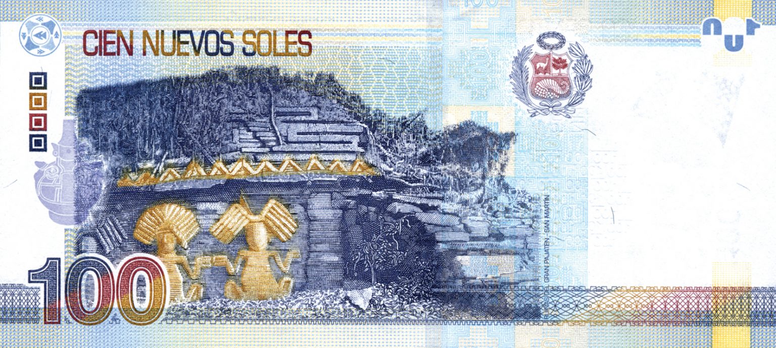 Peru new 50-, 100-, and 200-neuvo sol notes (B526a, B528a, B530a ...