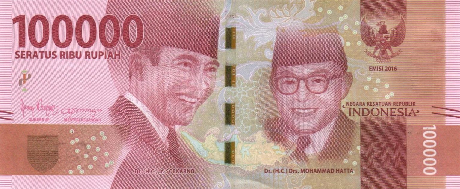 Indonesia new date (2020) 100,000-rupiah note (B615f) confirmed ...