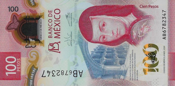 Mexico new 100-peso polymer note (B715a) confirmed introduced on 13.11. ...