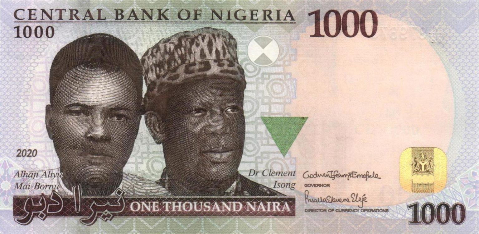 Nigeria new date (2020) 1,000-naira note (B229r) confirmed – BanknoteNews