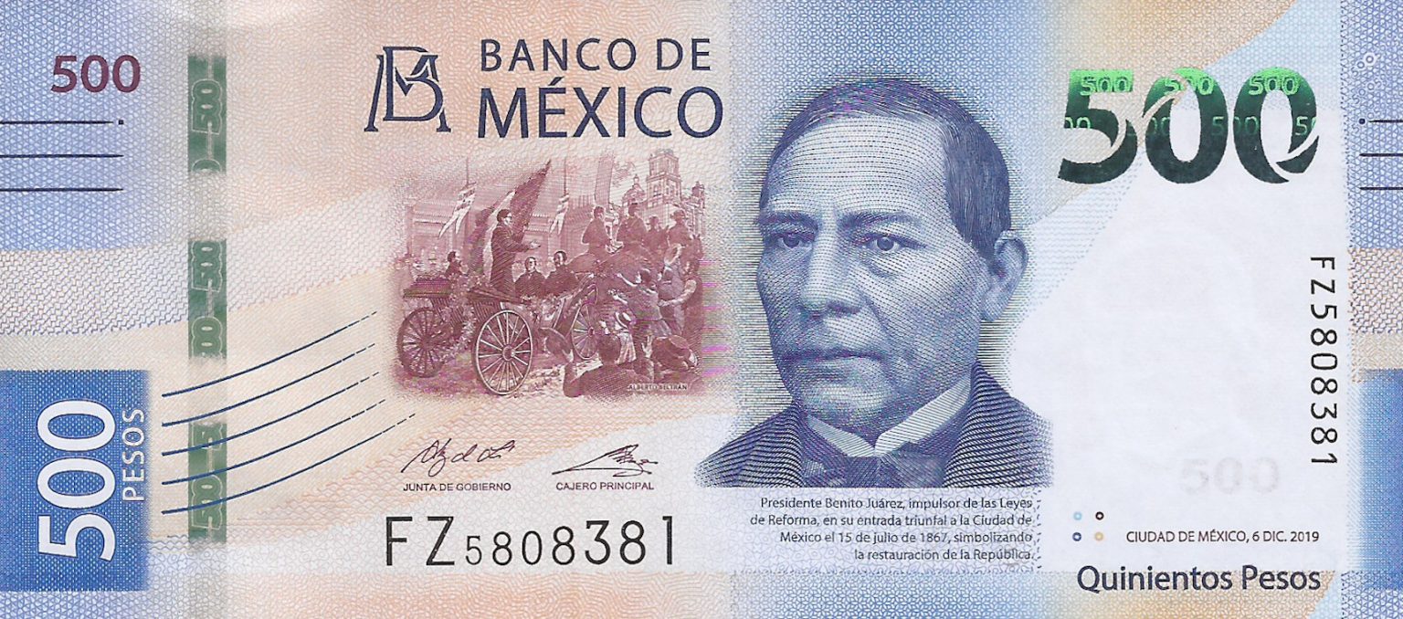 Mexico new date (06.12.2019) 500-peso note (B717i) confirmed – BanknoteNews