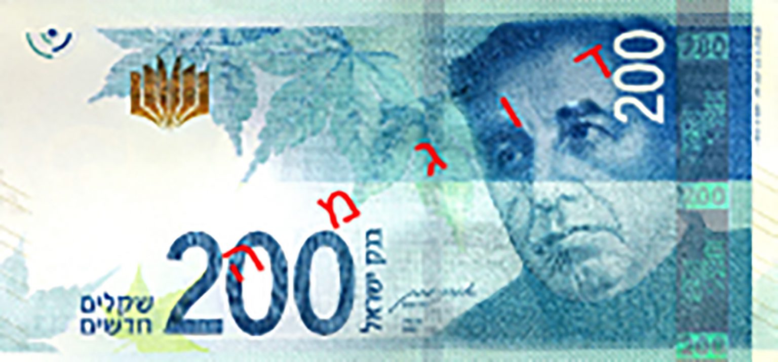 Israel new sig/date (2020) 100- and 200-new sheqel notes (B444b and ...