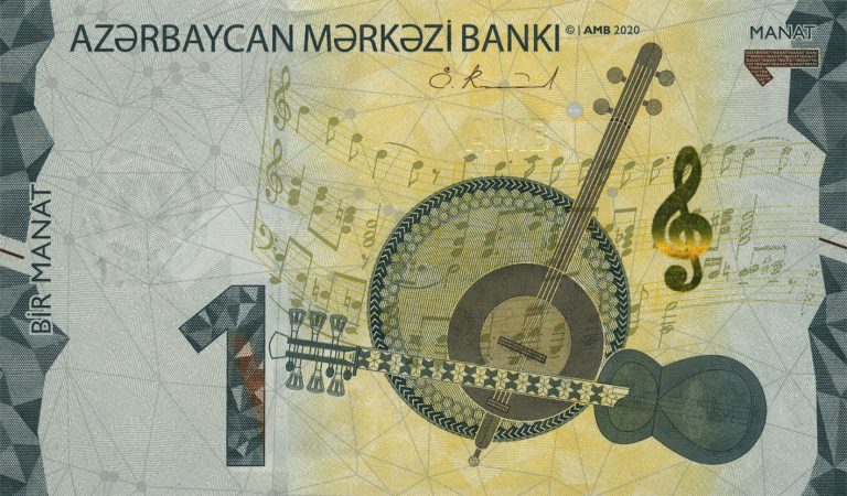 Azerbaijan new 1-manat note (B408a) confirmed – BanknoteNews