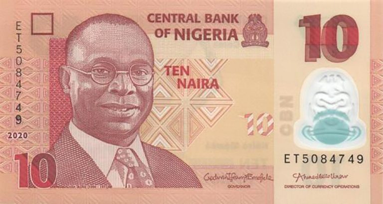 Nigeria new sig/date (2020) 10-naira note (B235p) confirmed – BanknoteNews
