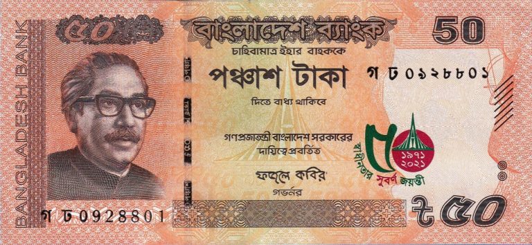 Bangladesh new 50-taka commemorative notes (B361a and B362a) confirmed ...