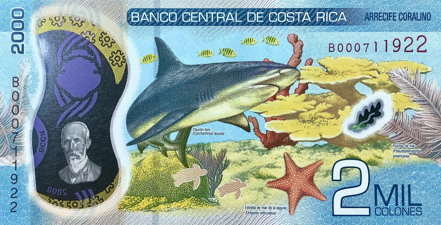 Costa Rica new 2,000-colon polymer note (B565a) confirmed – BanknoteNews