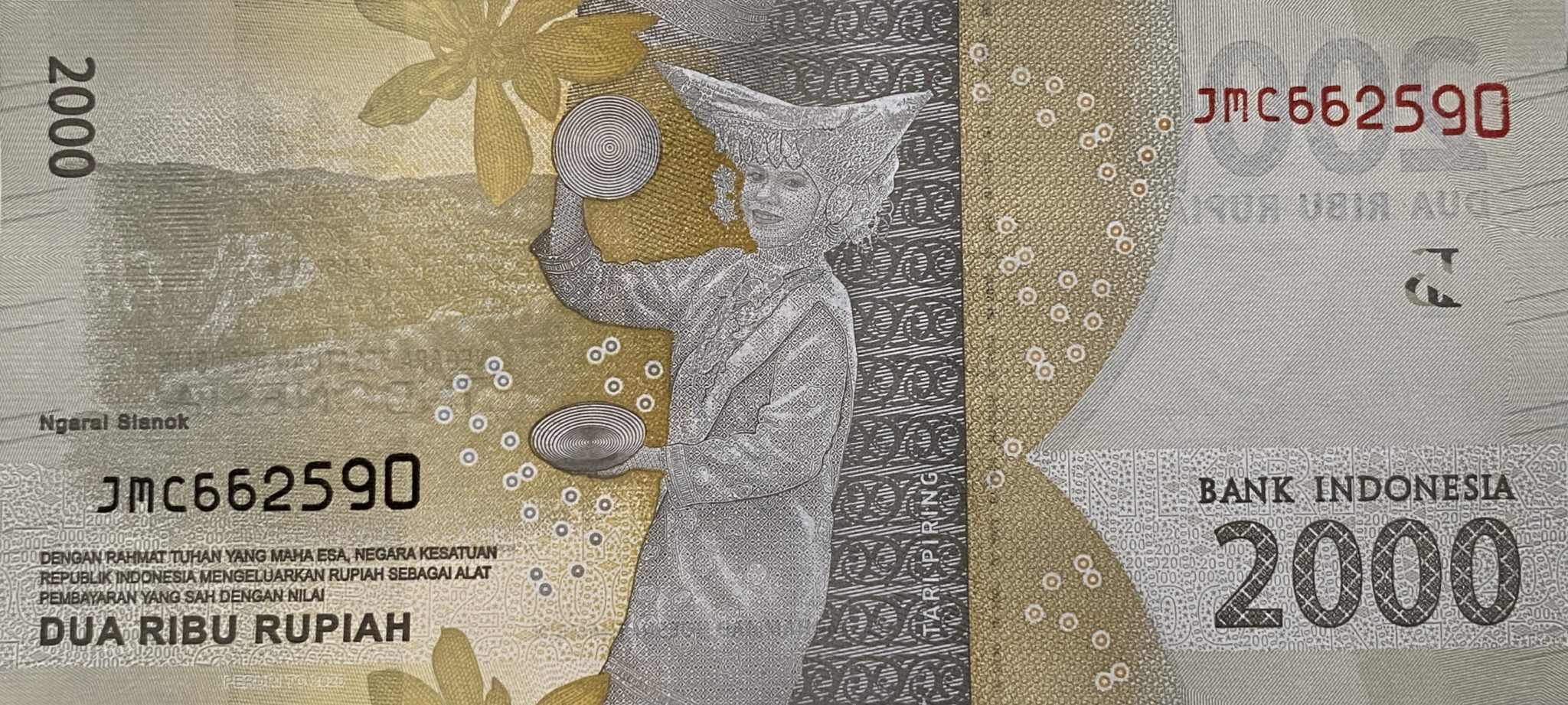 Indonesia new date (2020) 2,000-rupiah note (B611f) confirmed ...