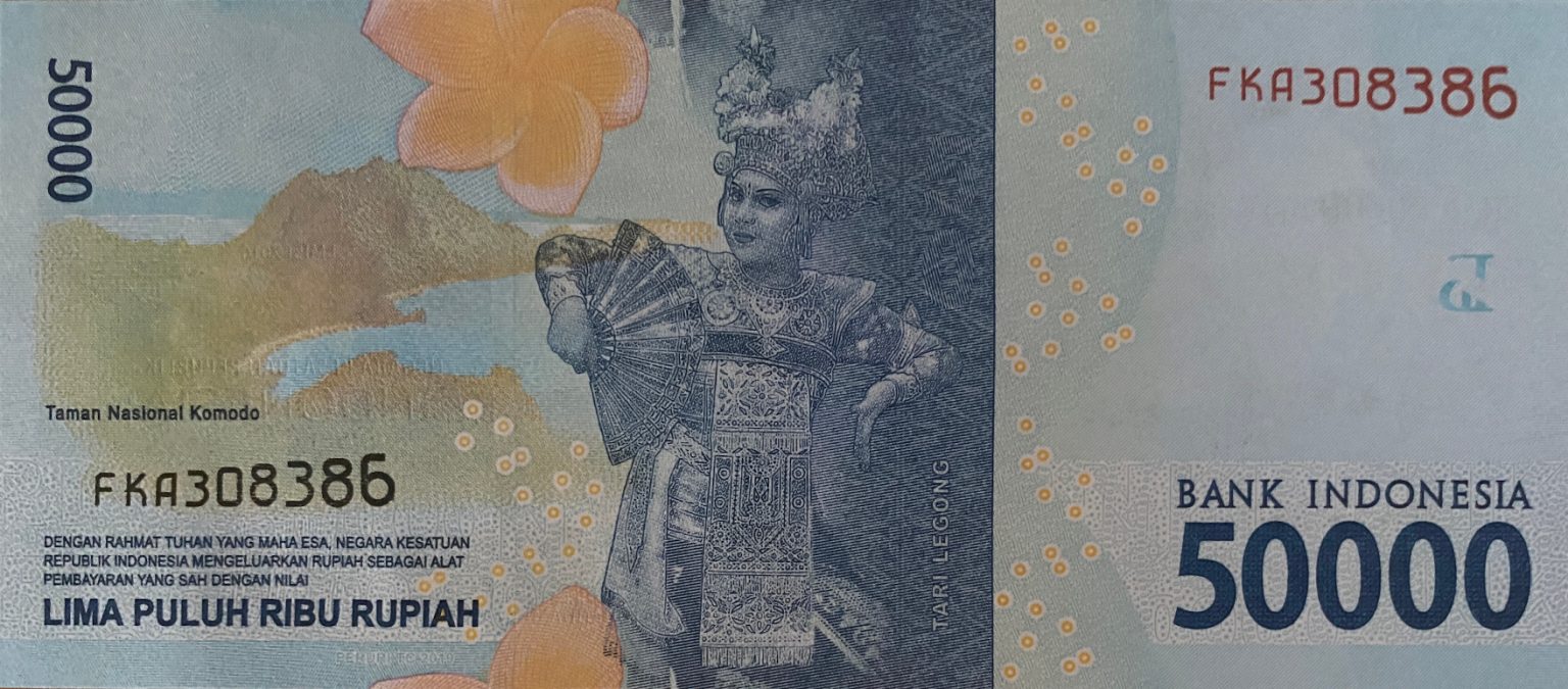Indonesia new date (2016/2019) 50,000-rupiah note (B614e) confirmed ...