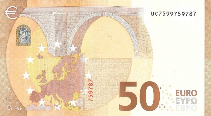 European Monetary Union new signature 50-euro note (B111u4) confirmed ...