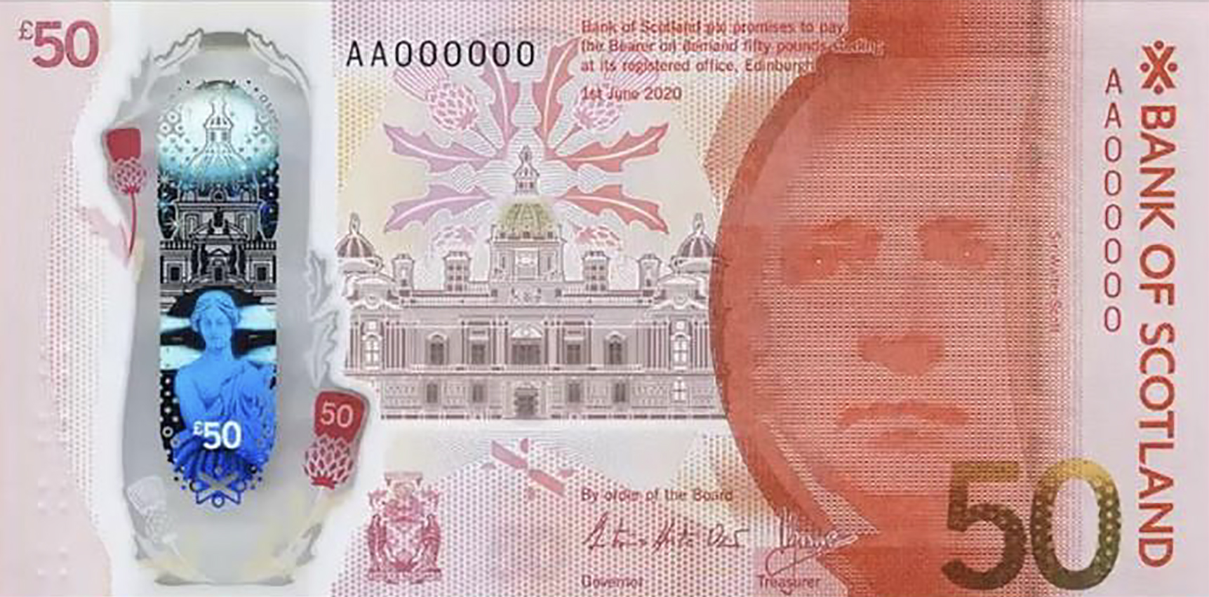 Scotland Bank of Scotland new 50-pound note reported for introduction ...