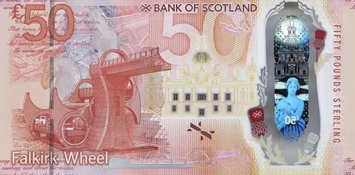 Scotland Bank of Scotland new 50-pound note reported for introduction ...