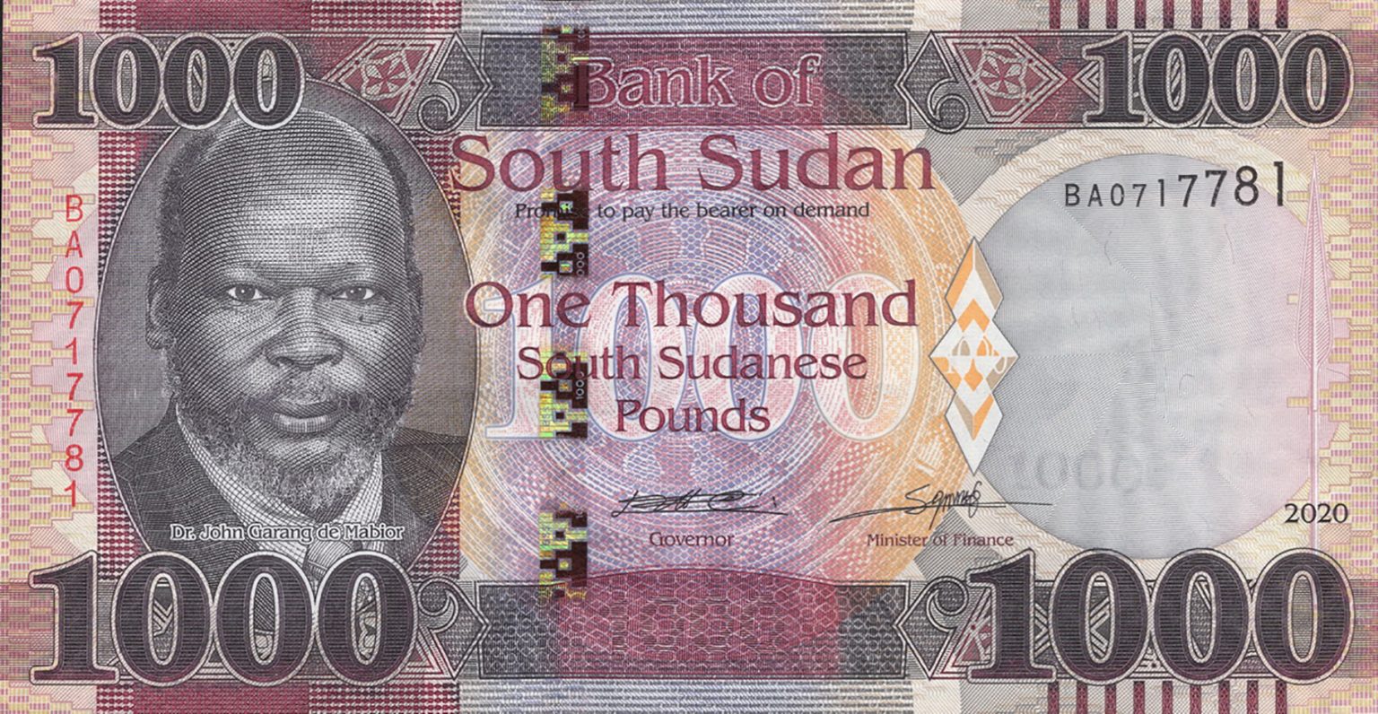 South Sudan new 1,000-pound note (B117a) confirmed introduced on 04.02. ...