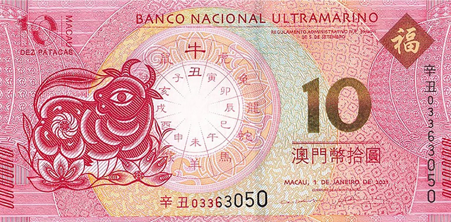Macau (BNU) new 10-pataca note (B083a) confirmed – BanknoteNews